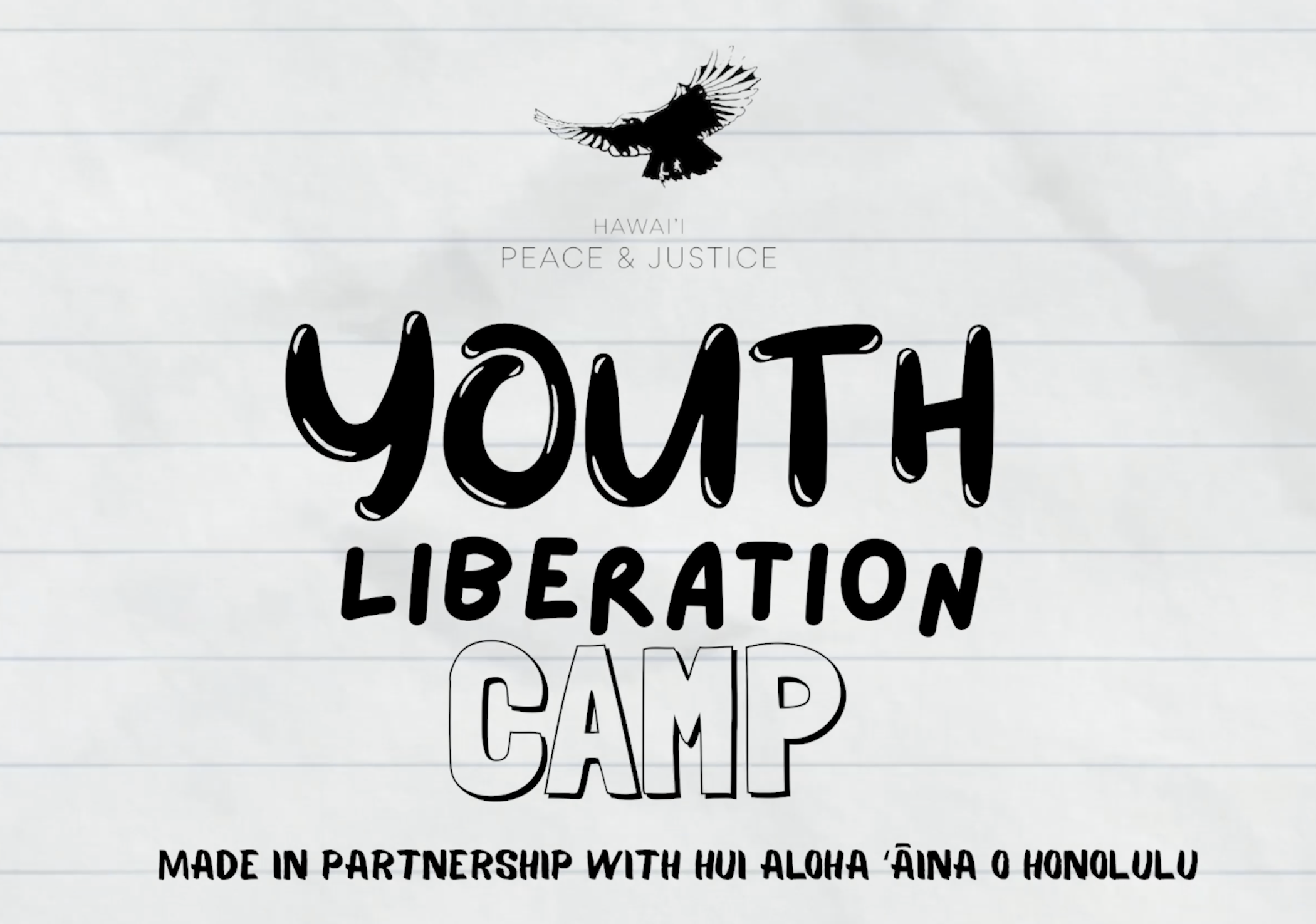 Youth Liberation Camp Information Video - Hawaiʻi Peace and Justice